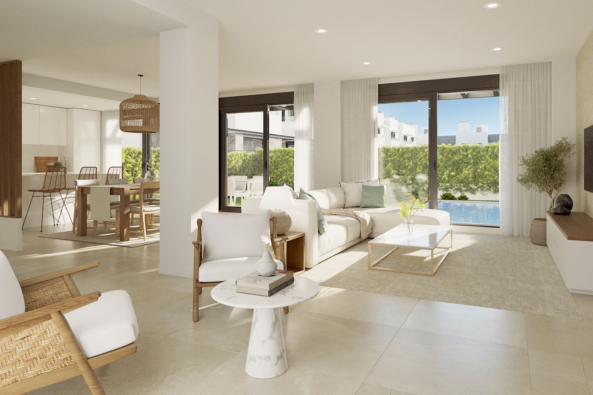 Exclusive passive-terraced houses on the Playa de Palma - purchase