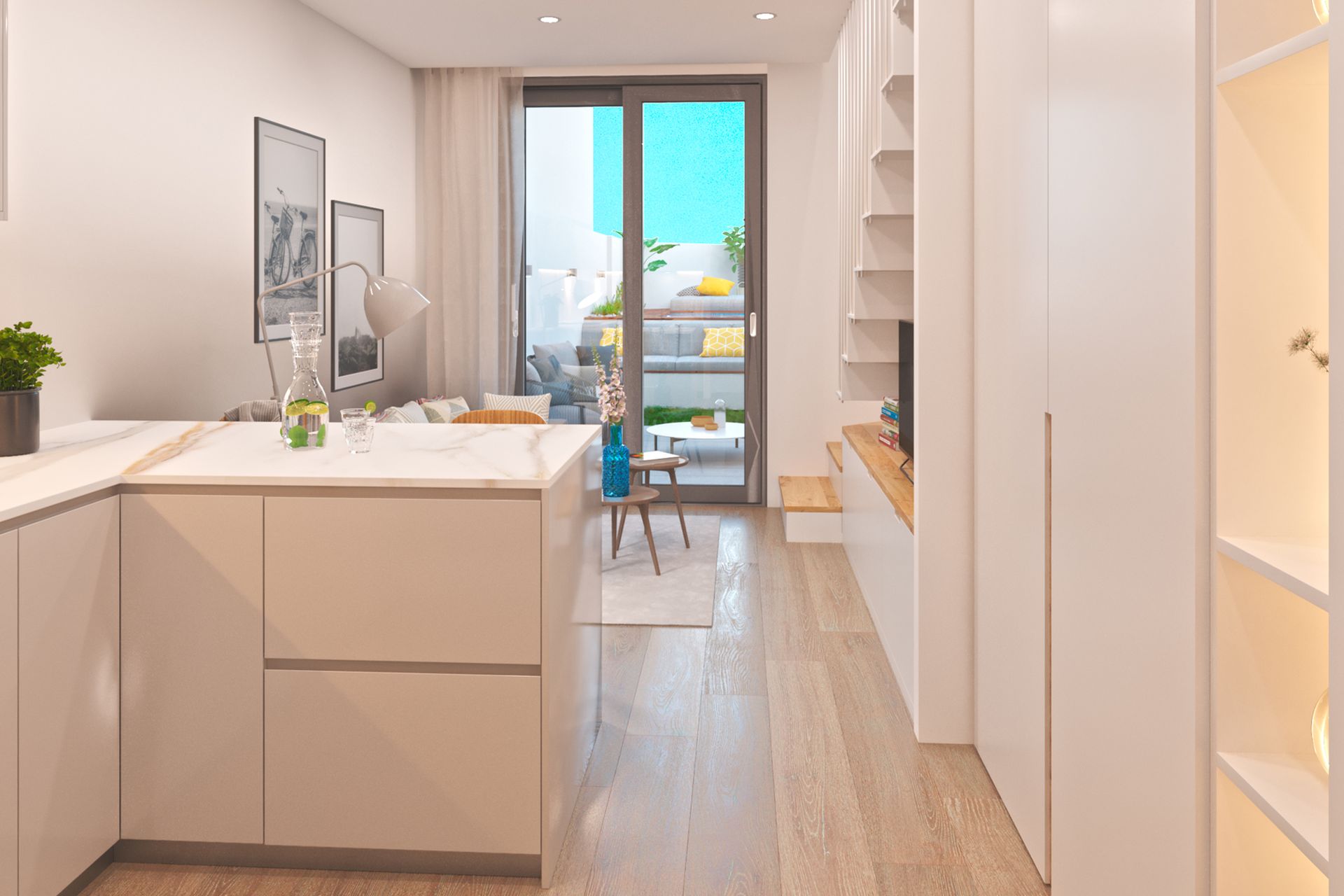 Newly-built ground-floor apartment with private garden, terrace and ...