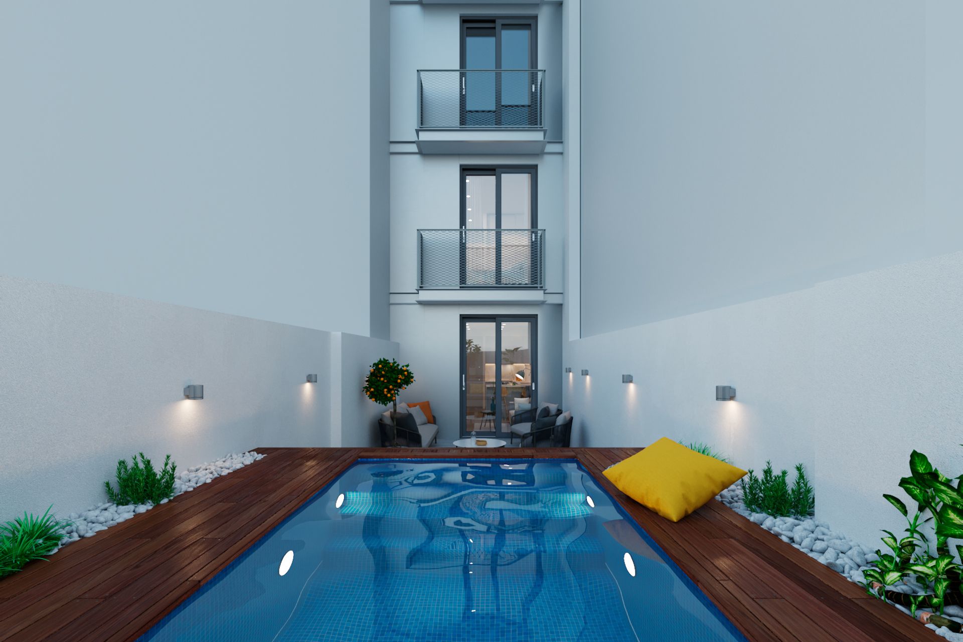 Newly-built ground-floor apartment with private garden, terrace and ...
