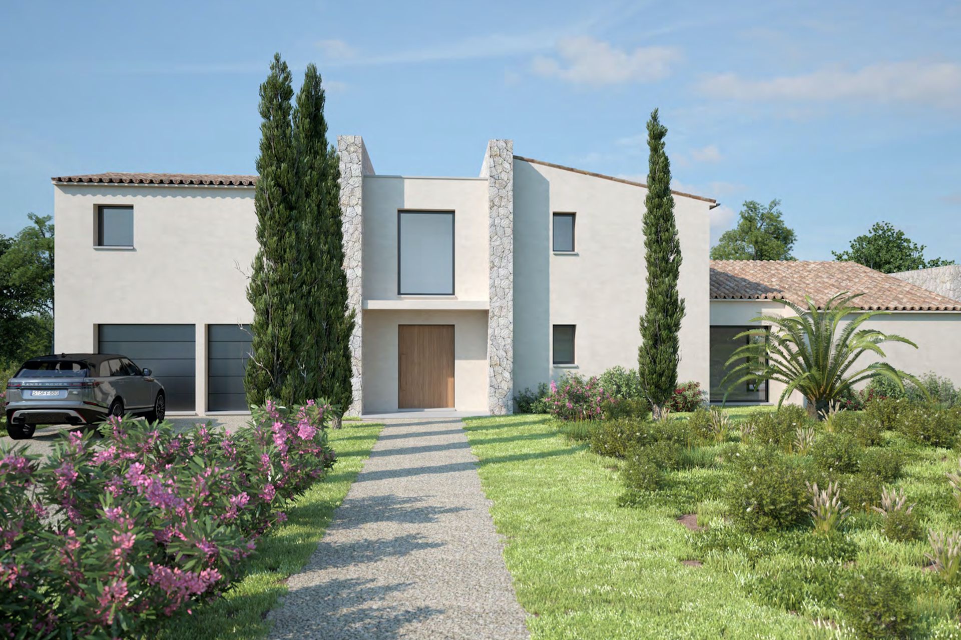 Modern finca-project with infinity-pool on an absolutely tranquil plot of land between Llucmajor ...